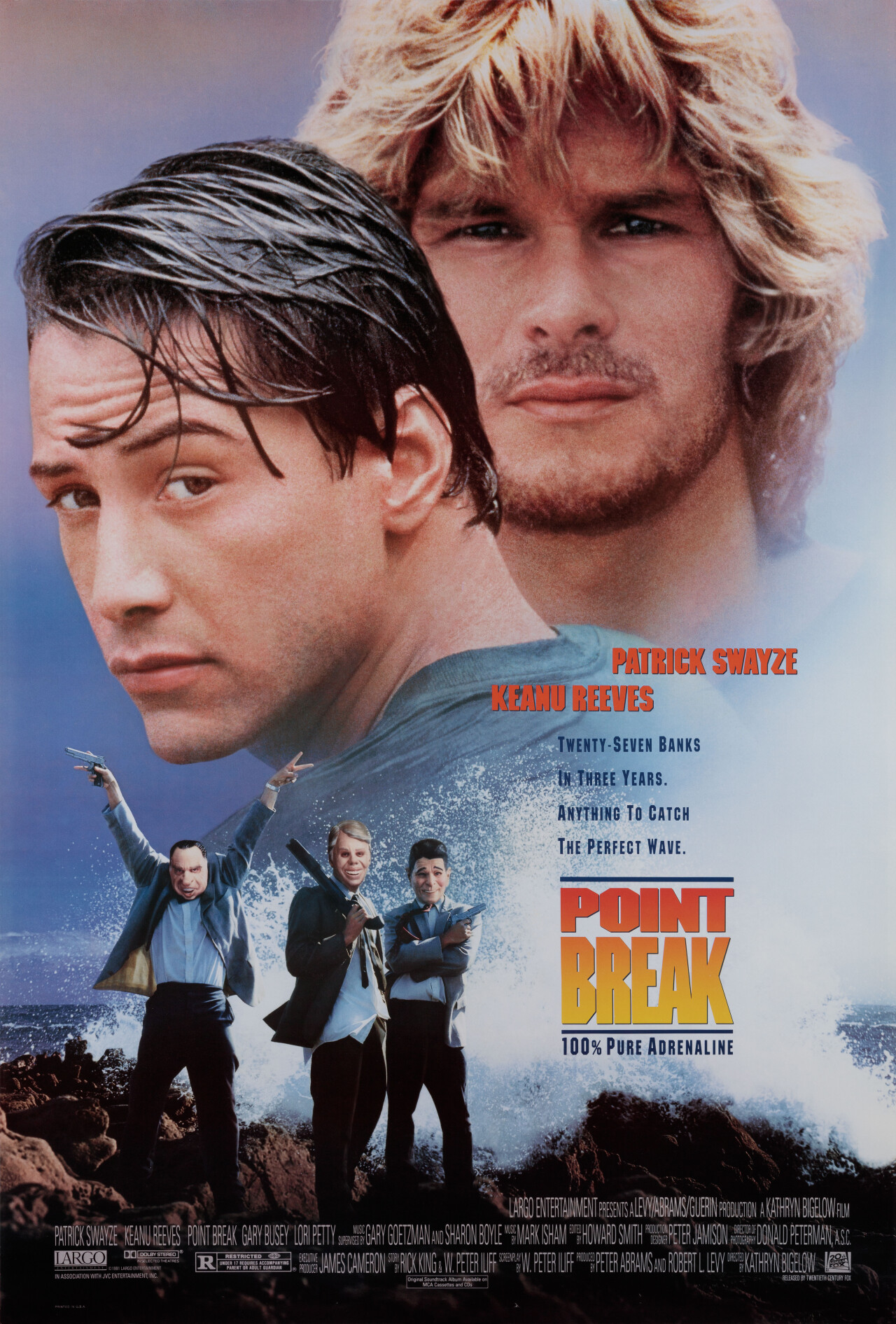 На гребне волны (Point Break, 1991), режиссёр Кэтрин Бигелоу ...