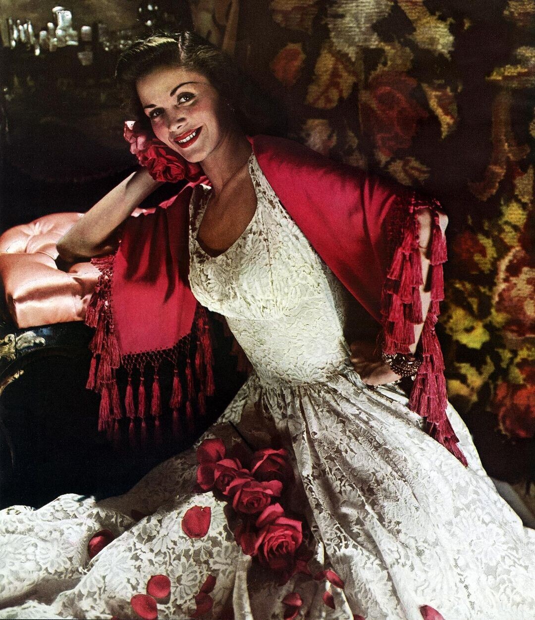 Для Harper’s Bazaar, январь, 1942 год. Фотограф Георгий Гойнинген-Гюне ...